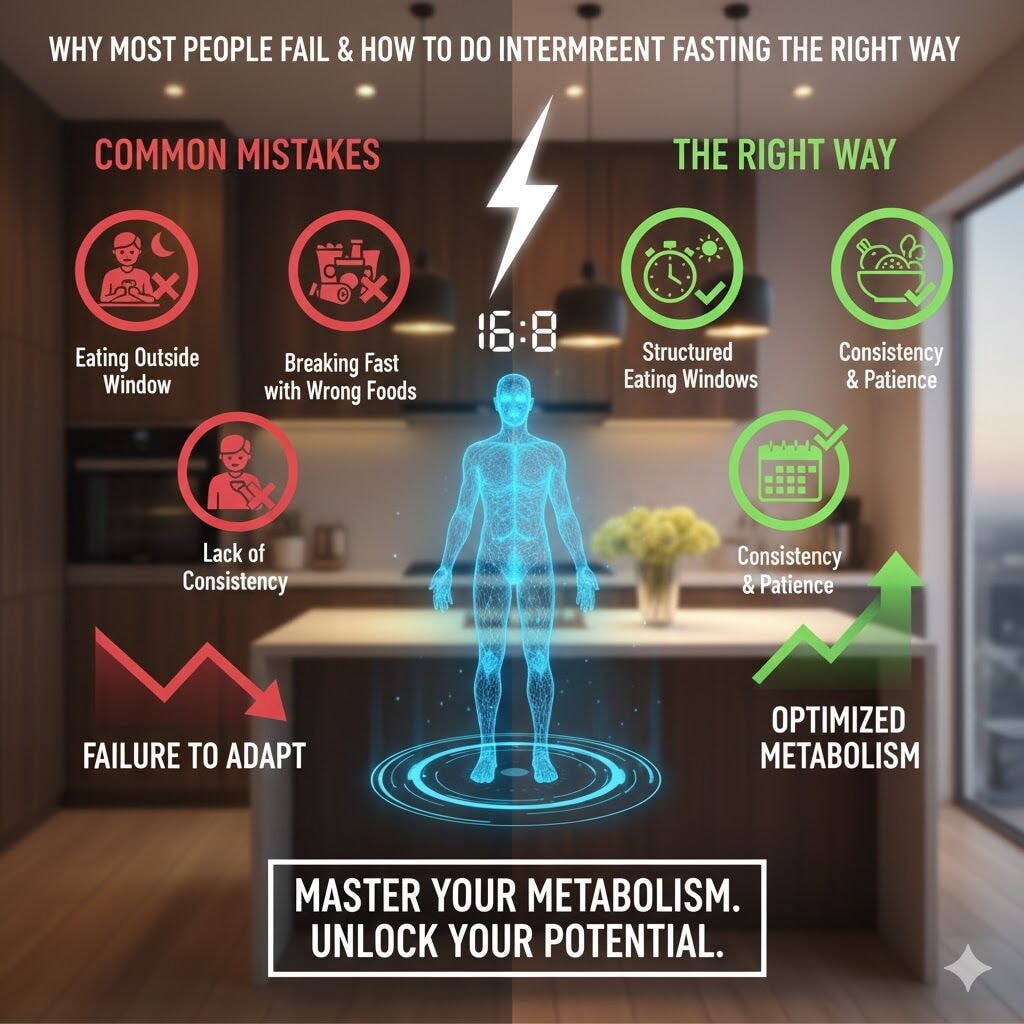Why Most People Fail And How To Do Intermittent Fasting The Right Way ...